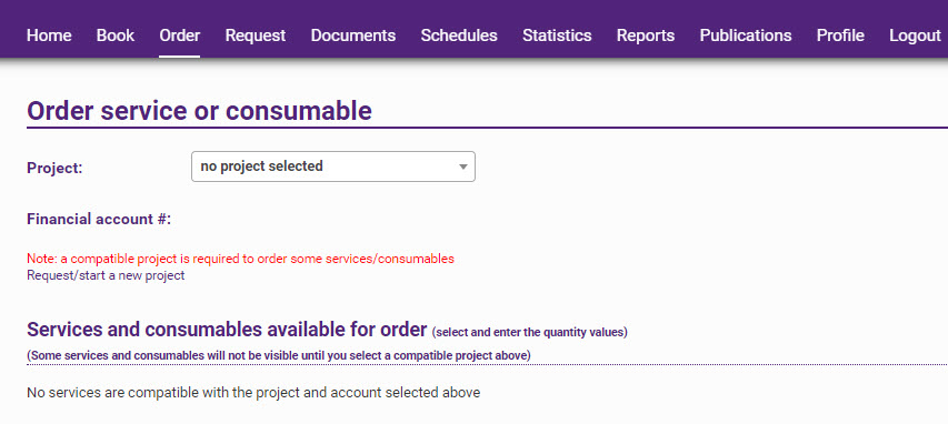 Order a service or consumable - Systems Training Hub - University of Queensland